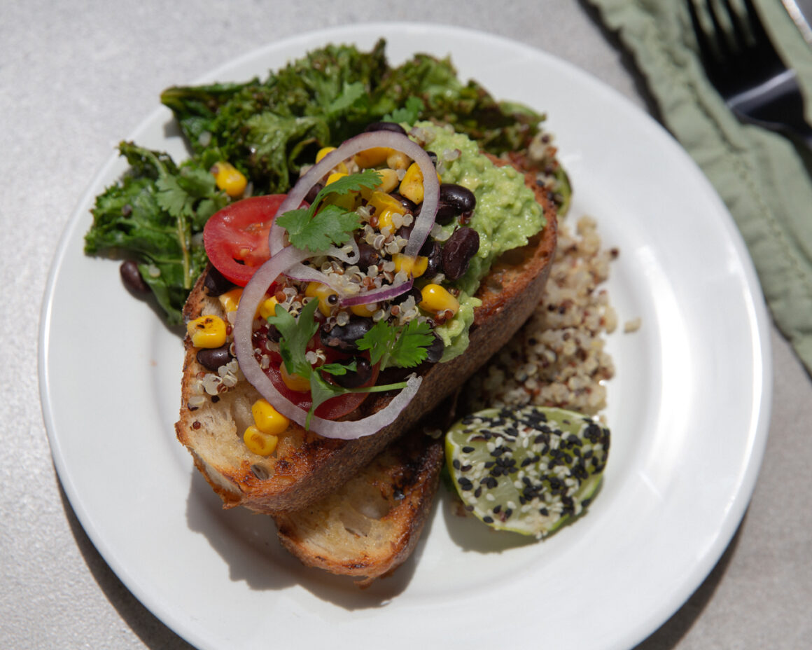 Mexican Avo Toast - Emily Grace Food