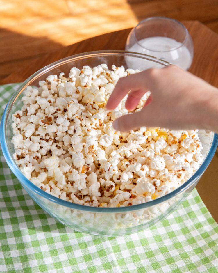 Vegan Cheese Popcorn - Emily Grace Food