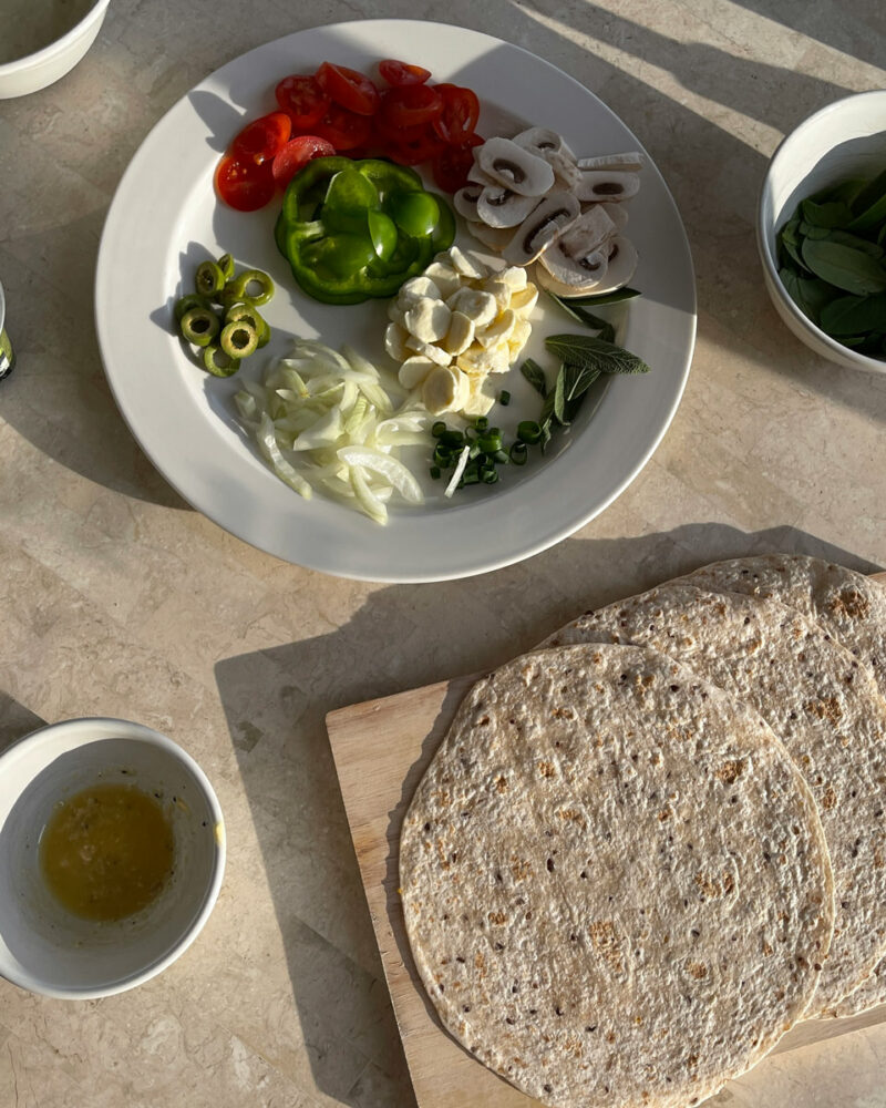 Wrap Pizzas 3 Ways - Emily Grace Food